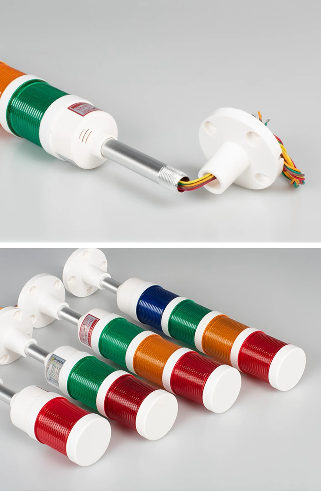 Industrial Red Orange Green Indicator Alarm Signal Tower Led Strobe ...