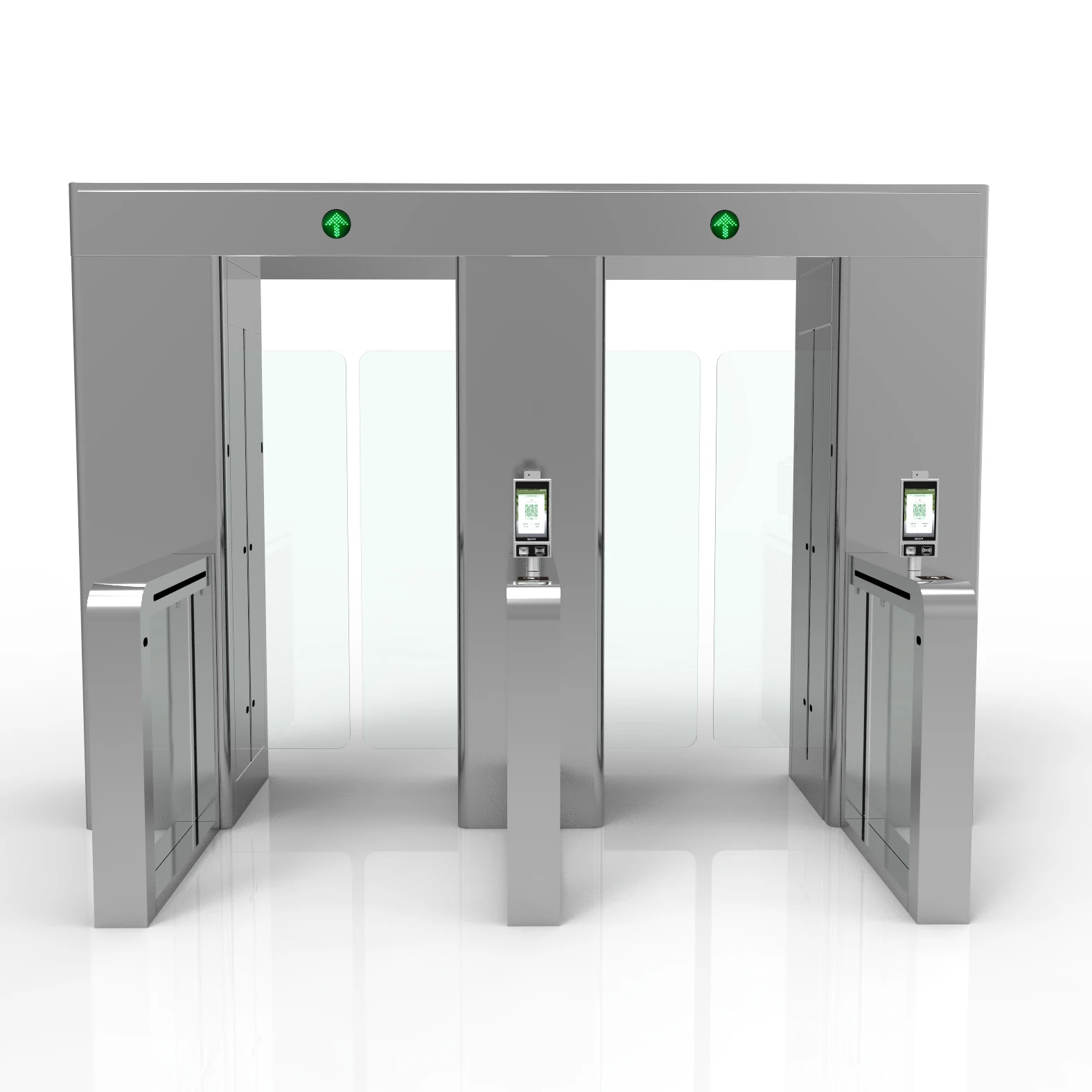 Custom Full Height Sliding Door Turnstile Personnel Safe Passage Large ...