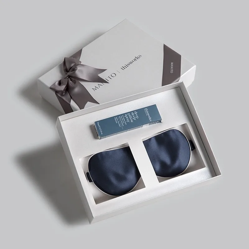 Best Selling Real Silk Pillow Case Eye Mask Set Custom Soft