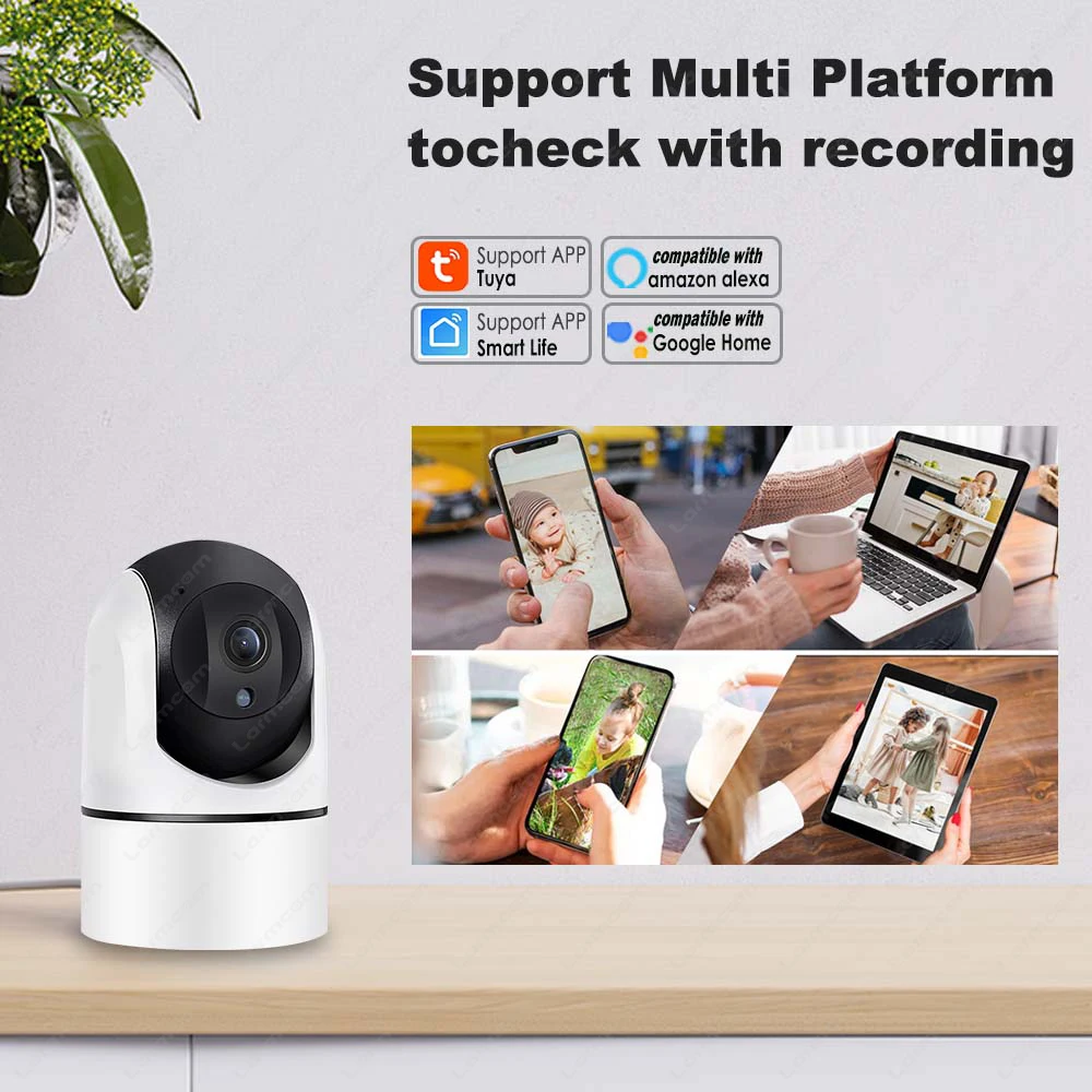 5g Wifi 5mp Ip Camera 2k Tuya Baby Monitor Indoor Ai Tracking Security ...