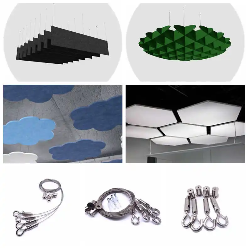 Decorative Hanging Ceiling Acoustic Ceiling Panels Sound Proof Wall ...