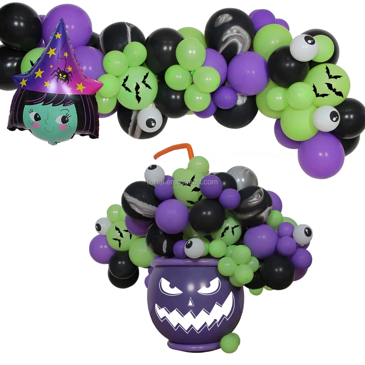 Skeleton Balloons - Spooky Halloween Party Decor Kits