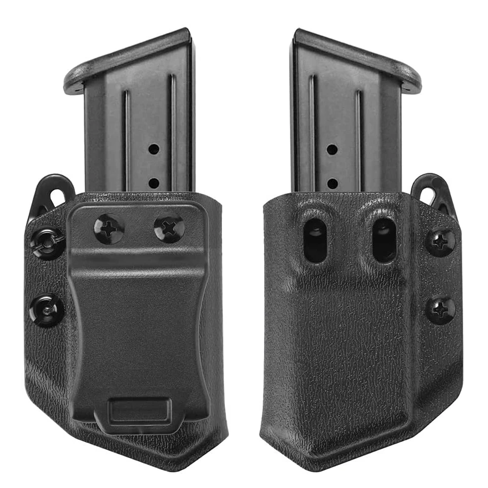 Universal 9mm/.45CA Double Single Stack Magazine Pouch IWB/OWB Mag ...