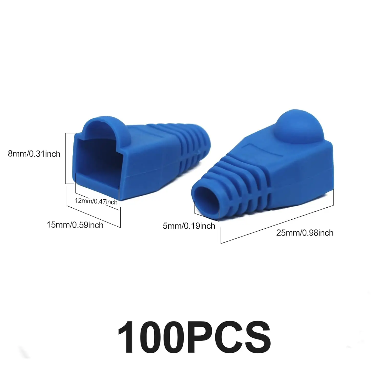 Rj45 Connector Plug Protective Sleeve Random Color Connector Plugs ...