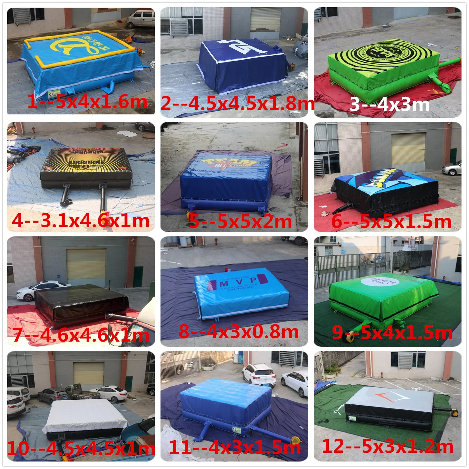 Soft Cover Trampoline Park Jump Air Bag High Crash Mat Indoor Outdoor ...