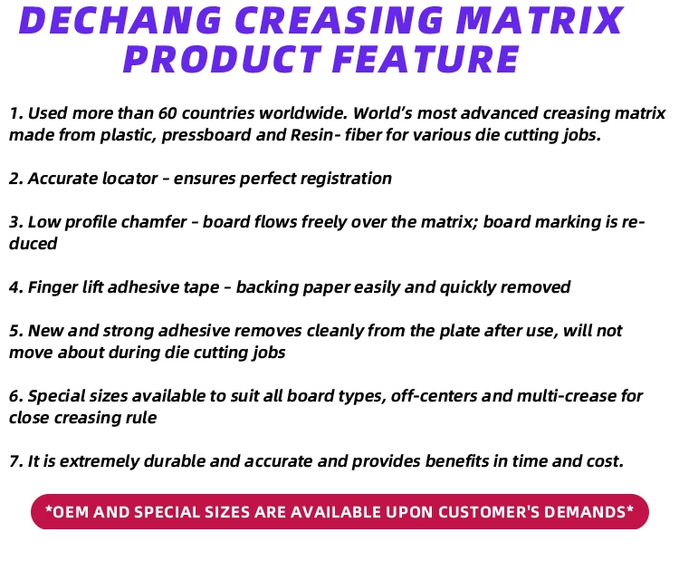 Creasing Rule Indentation Line Matrix Corrugated Adhesive Black Die ...
