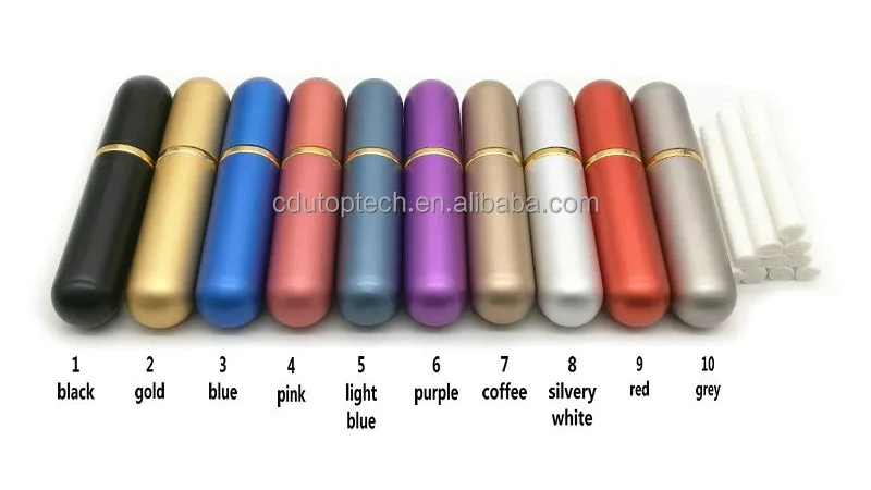 Essential Oil Metal Aromatherapy Inhaler Blank Nasal Inhaler Tube ...
