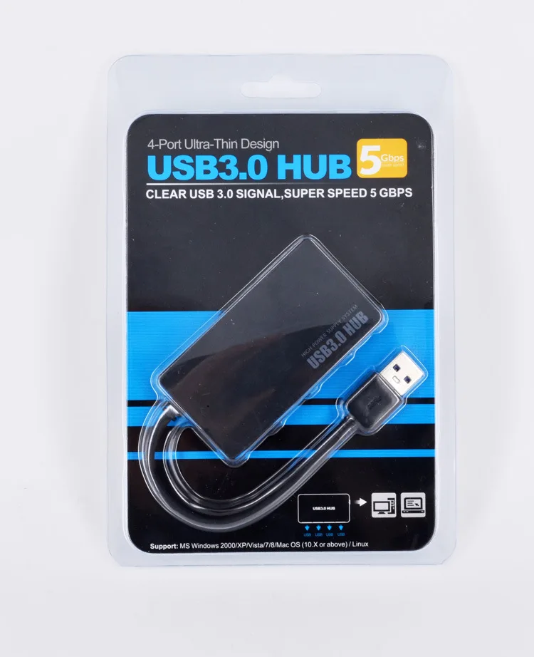HIGH POWER SUPPLY SYSTEM USB 3.0 HUB Multi USB Splitter 4 Ports ...