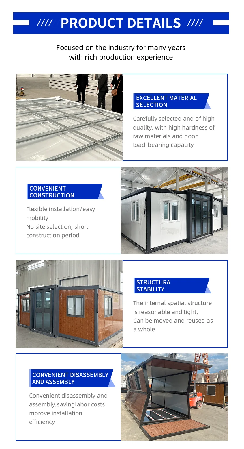 Modern Portable Folding Container House - Extendable & Durable