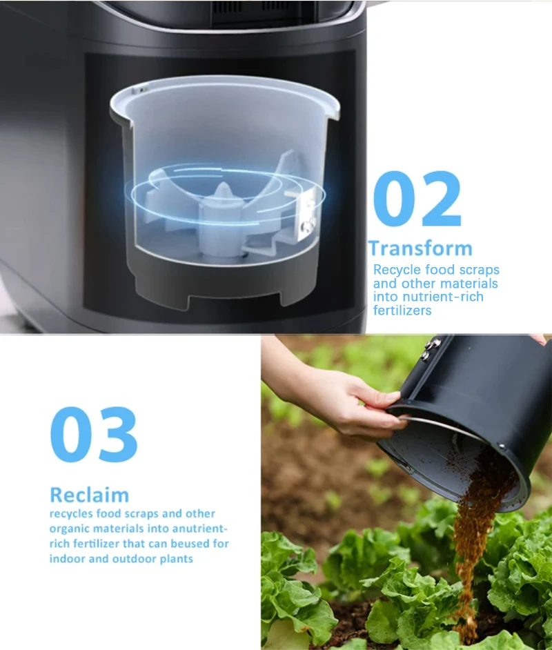 500W Electric Garbage Processor - Efficient Waste Disposal