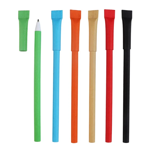 Recycled Paper Ball Pen Reusable Ecologic Recycled Eco Friendly Rolling ...