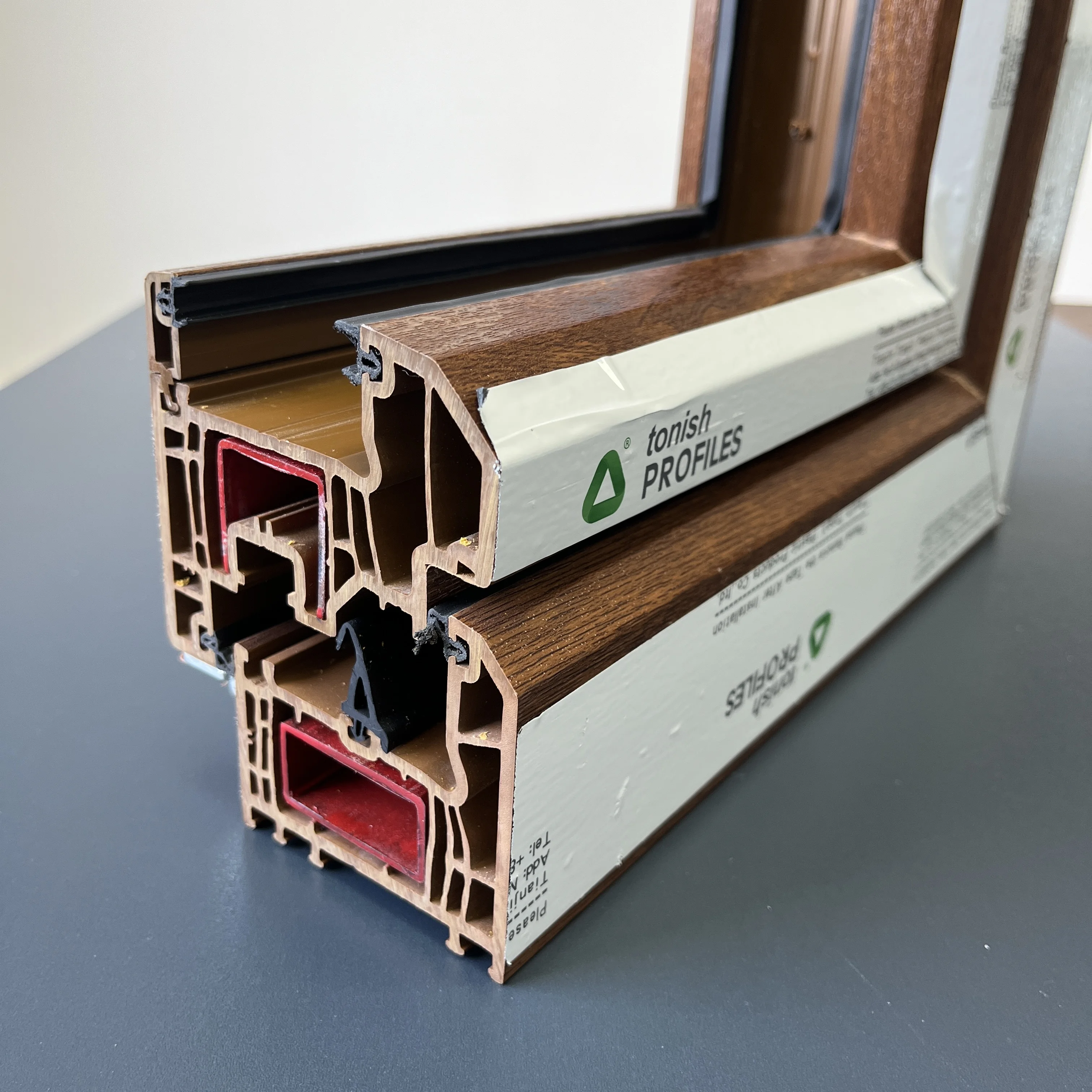 Durable European Style PVC Profile Sliding Casement Windows