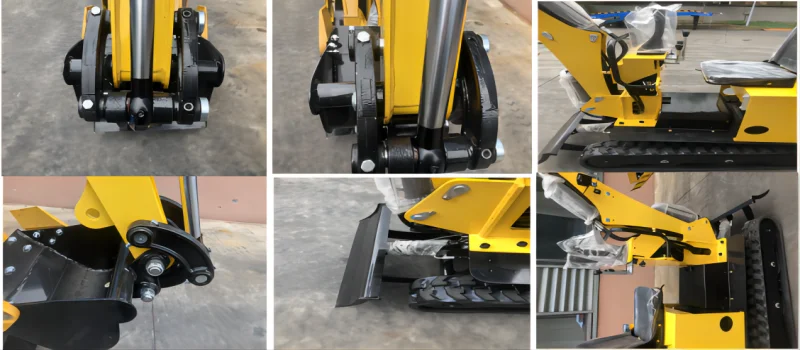 9kw/12.5 Hp Backhoe 0.8t Construction Digging Trenches Earthwork ...