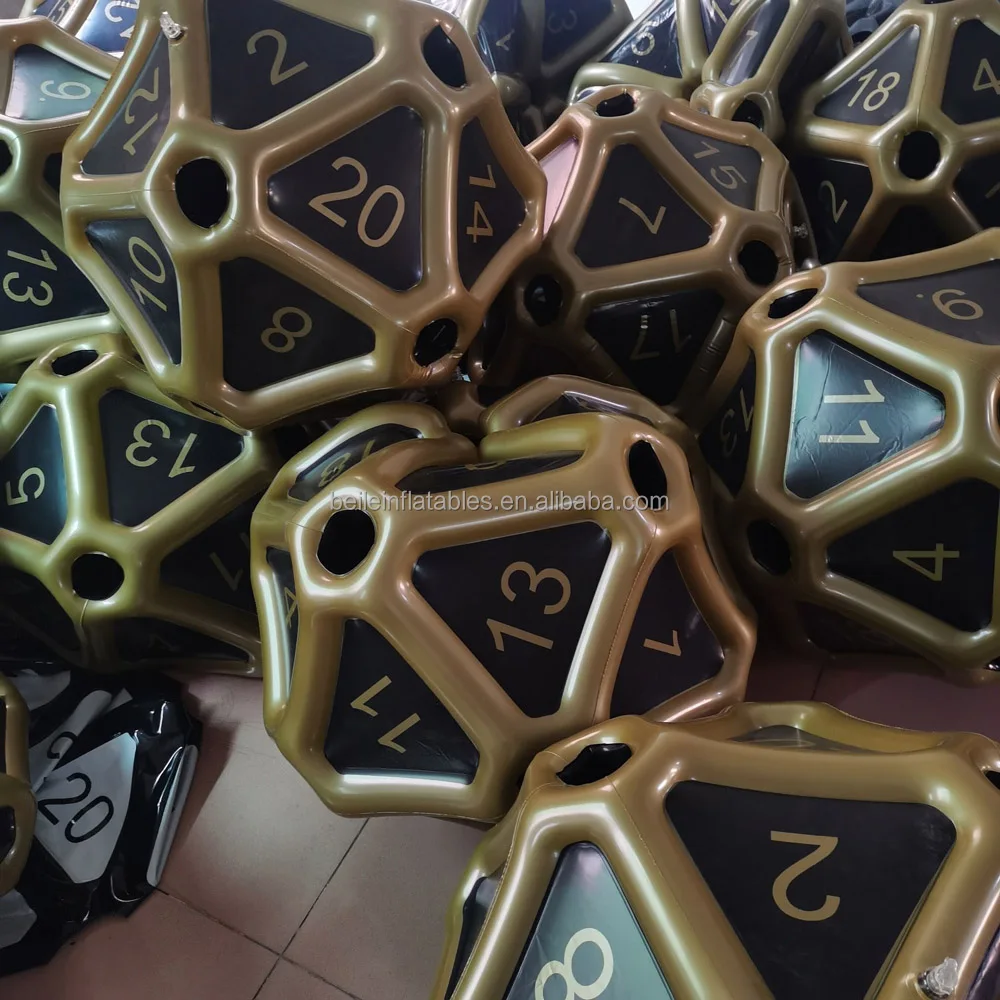Customized High Quality Inflatable D20 Dice For Party Game - Buy ...