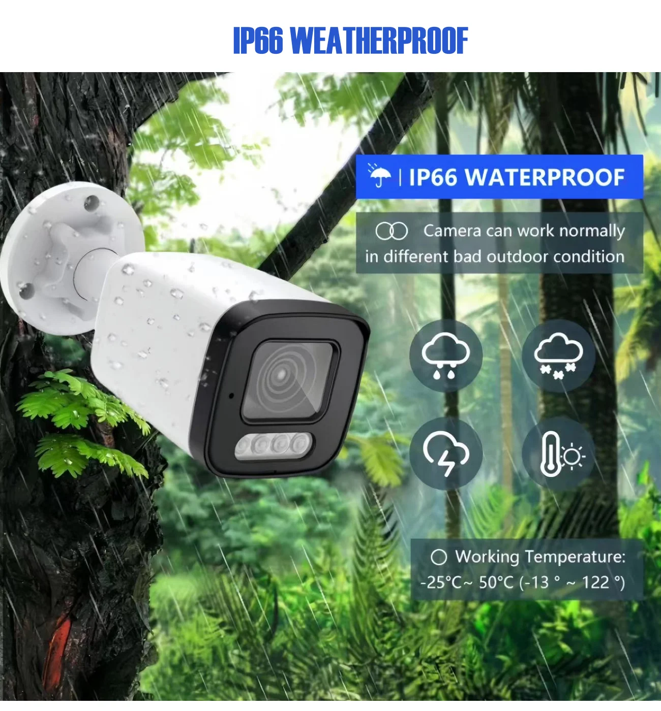 XONZ CCTV Security System 2MP 60FPS 3MP 4MP 5MP Mini Bullet Security ...
