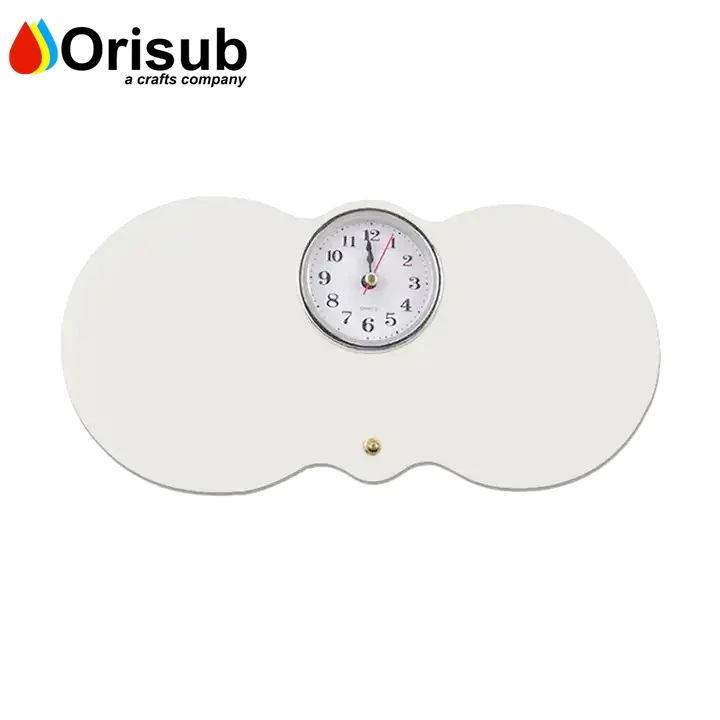 Personalize MDF white plain clocks Sublimation Blanks desk clock with ...