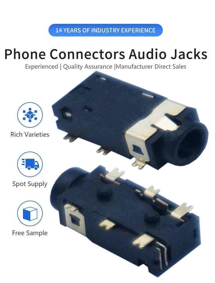 Smt Female 2.5mm Stereo Mini Earphone Jack Phone Jack Headphone Jack ...