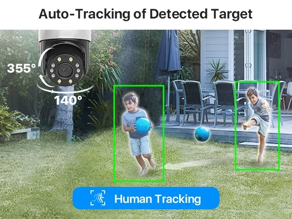 8mp Wifi Dual Lens Camera Monitor Home Outdoor Hd Phone Remote Ptz ...