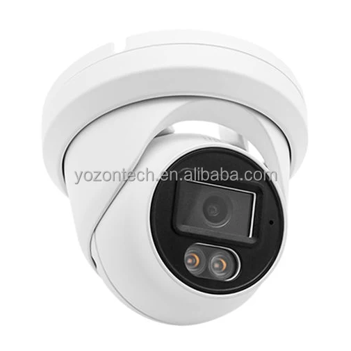 Metal Ip66 Turret Ip Camera Dual Ir And Warm Light Colorful Night ...