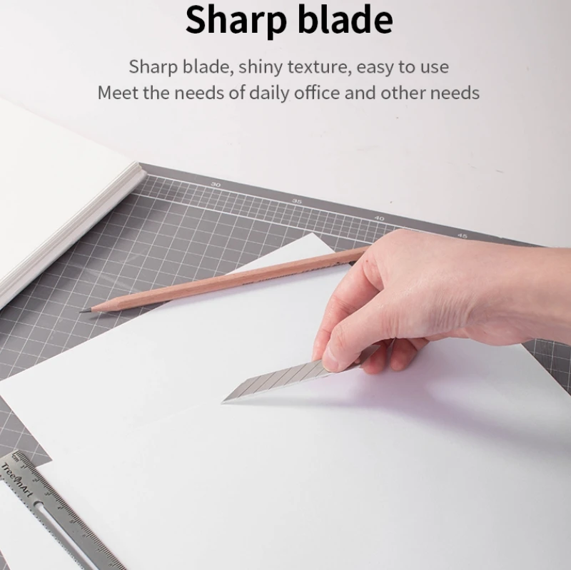 Deli 2015 10pcs Art Cutter Blade Set - Steel 30 Degree Manual Box ...