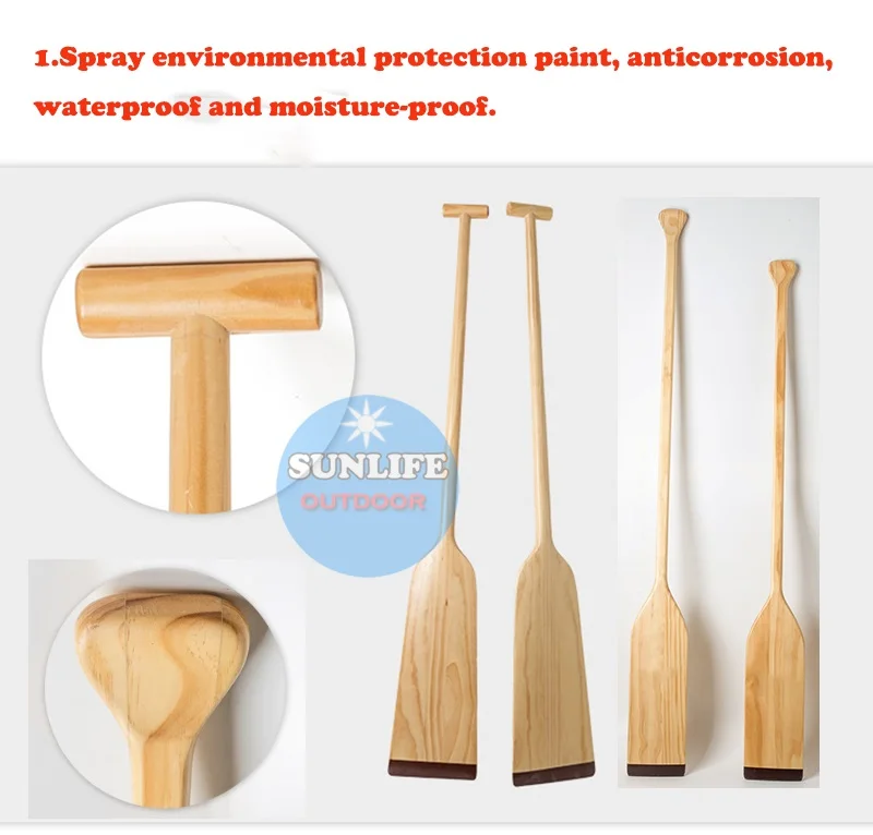 Hot-sale Professional Race Paddling Wood Paddle,3.5~6 Feet Long Wooden ...