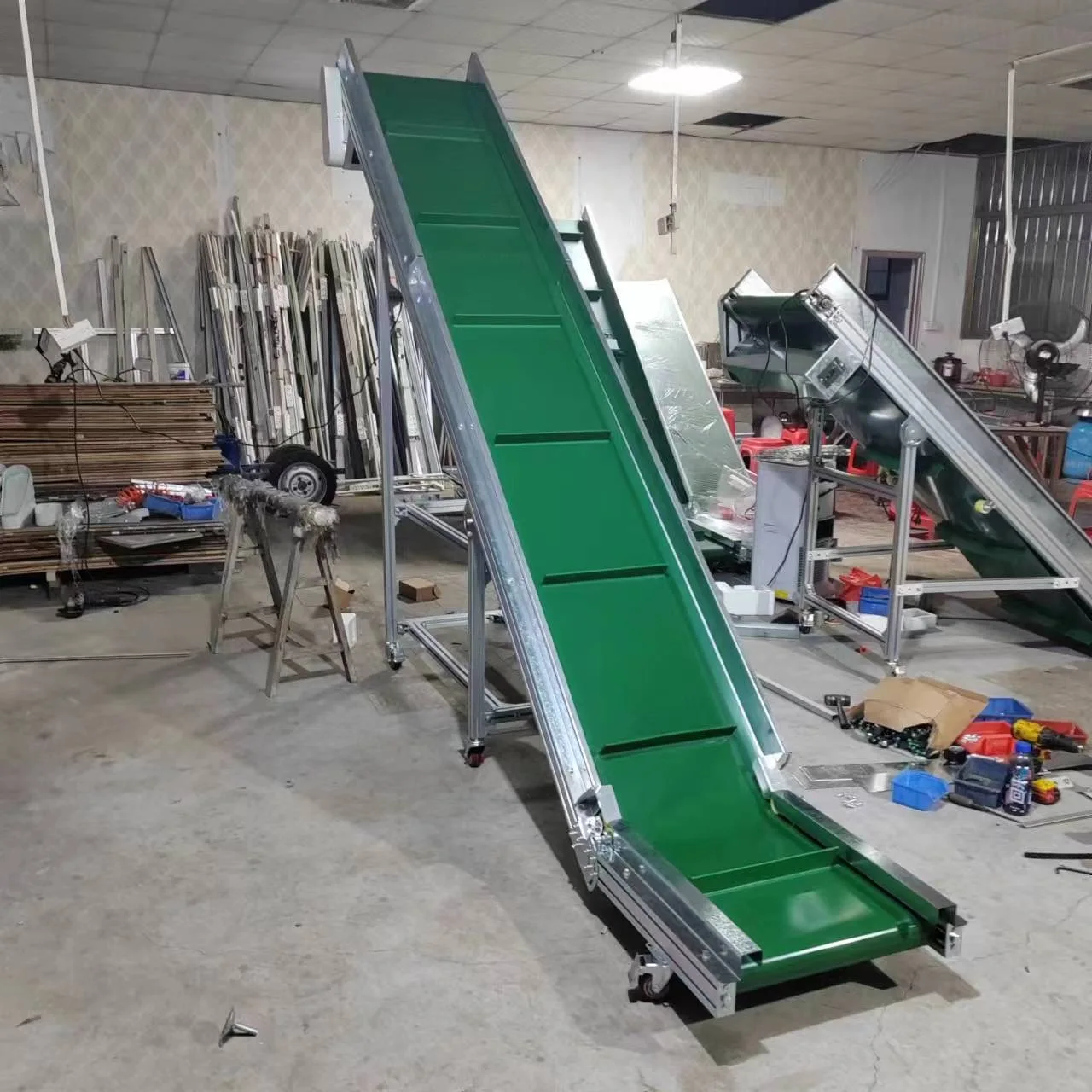Lifting Belt Conveyor System And Skirt Conveyor Conveyor Lines - Buy Z ...