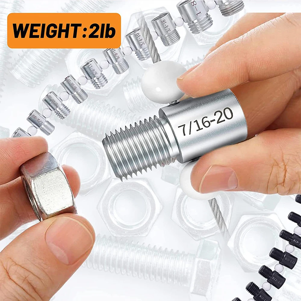 44pcs/set Quick Inspection Nut And Bolt Imperial And Metric M / B ...