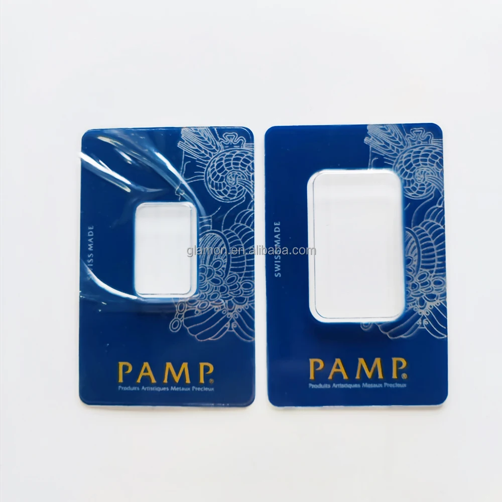 Custom Gold Coin Bar Packaging Void Pvc Blister Packaging Card Holder ...