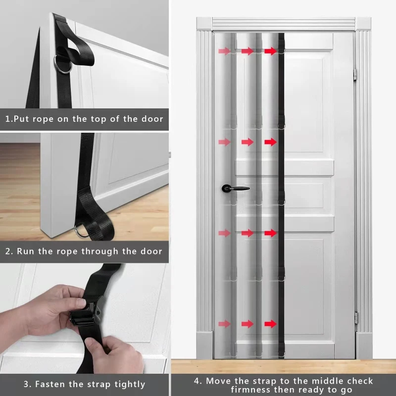 LADYGLOW Long Door Anchor Strap for Resistance Bands Suitable for 8ft ...