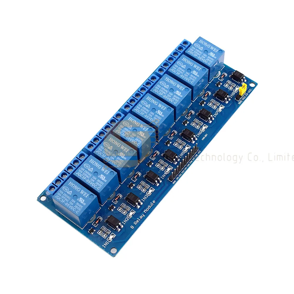 8-channel Relay Module, 12V with Optocoupler Isolation, Supports AVR/51/PIC Single-chip ...