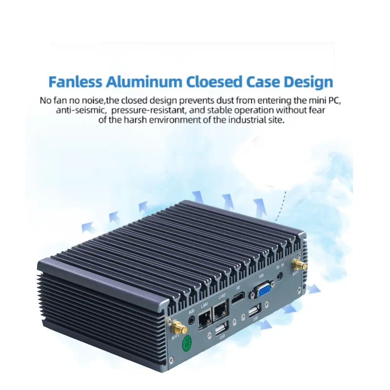 Customized Linux System Core I5 Processor 4+128 Gb Industrial Fanless ...