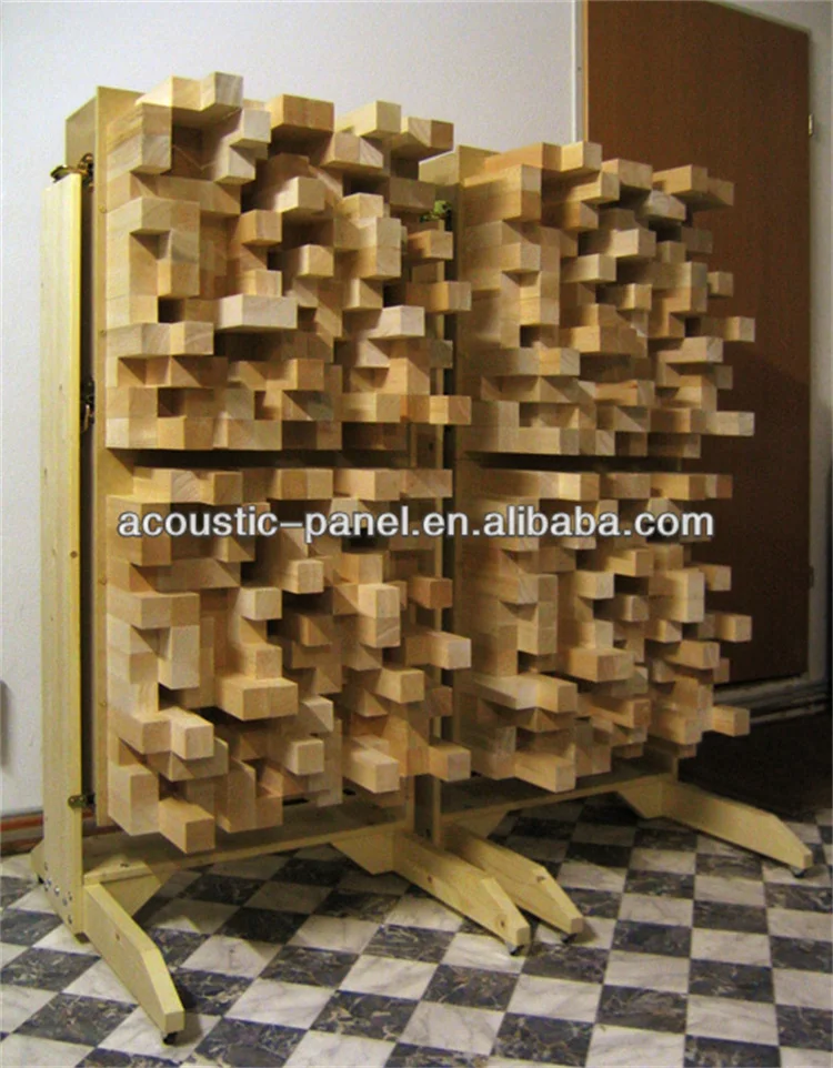 3D Diffusion Panel Auditorium Geluid Diffuser Massief Houten ...