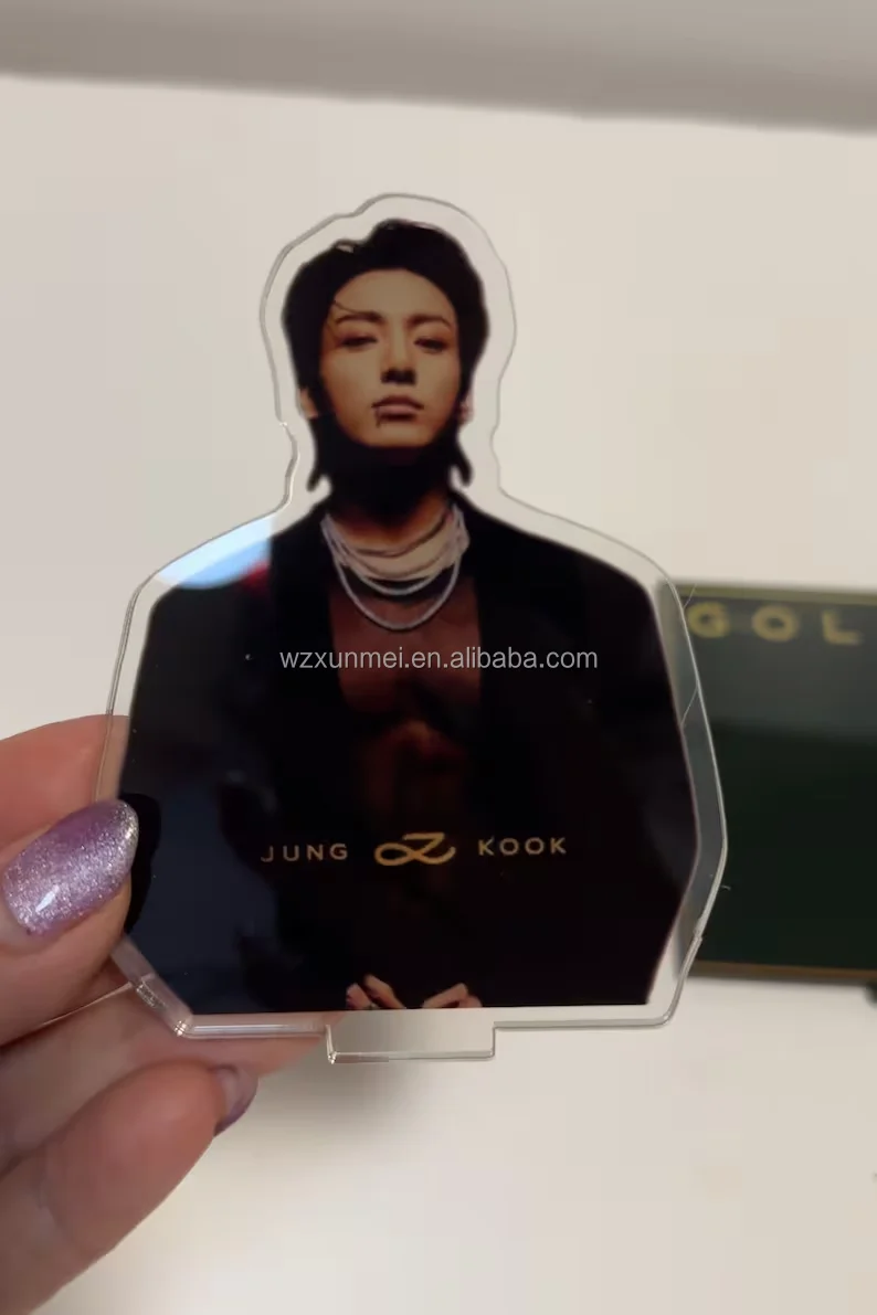 Kpop Bangtan Boys Jung Kook Acrylic Standee Custom Acrylic Photocard Holder Kpop Keychain Gift ...