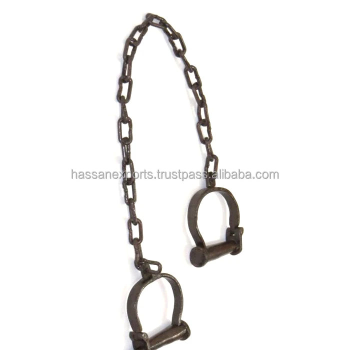 Rare Pare Of Antique Iron Handcuffs Old Antique Pair Of Antique ...