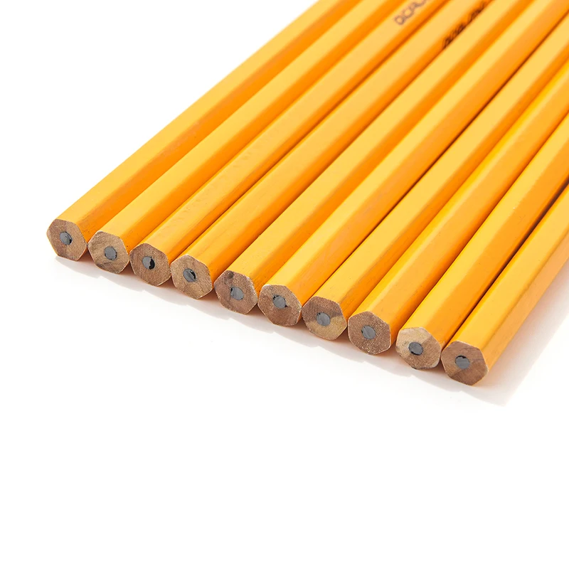 Yellow Pencil With Your Logo Hexagonal Wooden Hb Pencil In Bulk ...