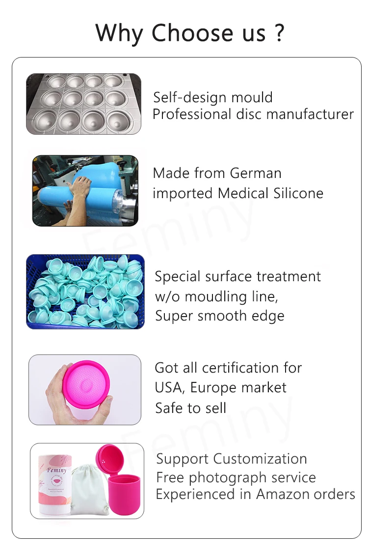 Eco-Friendly Feminine Hygiene Reusable Menstrual Disc and Holder ...