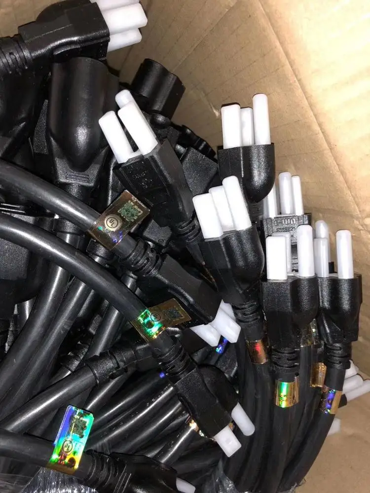 12ft Right Angled Polarized Us 2prong 10a 125v Nema 1-15p To 1-15r Male ...