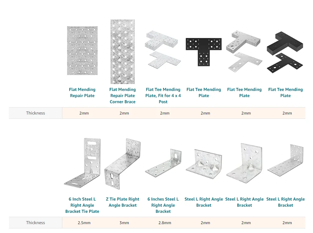 Galvanized Sheet Steel Wood Connectors Joist Hanger Custom Galvanized ...