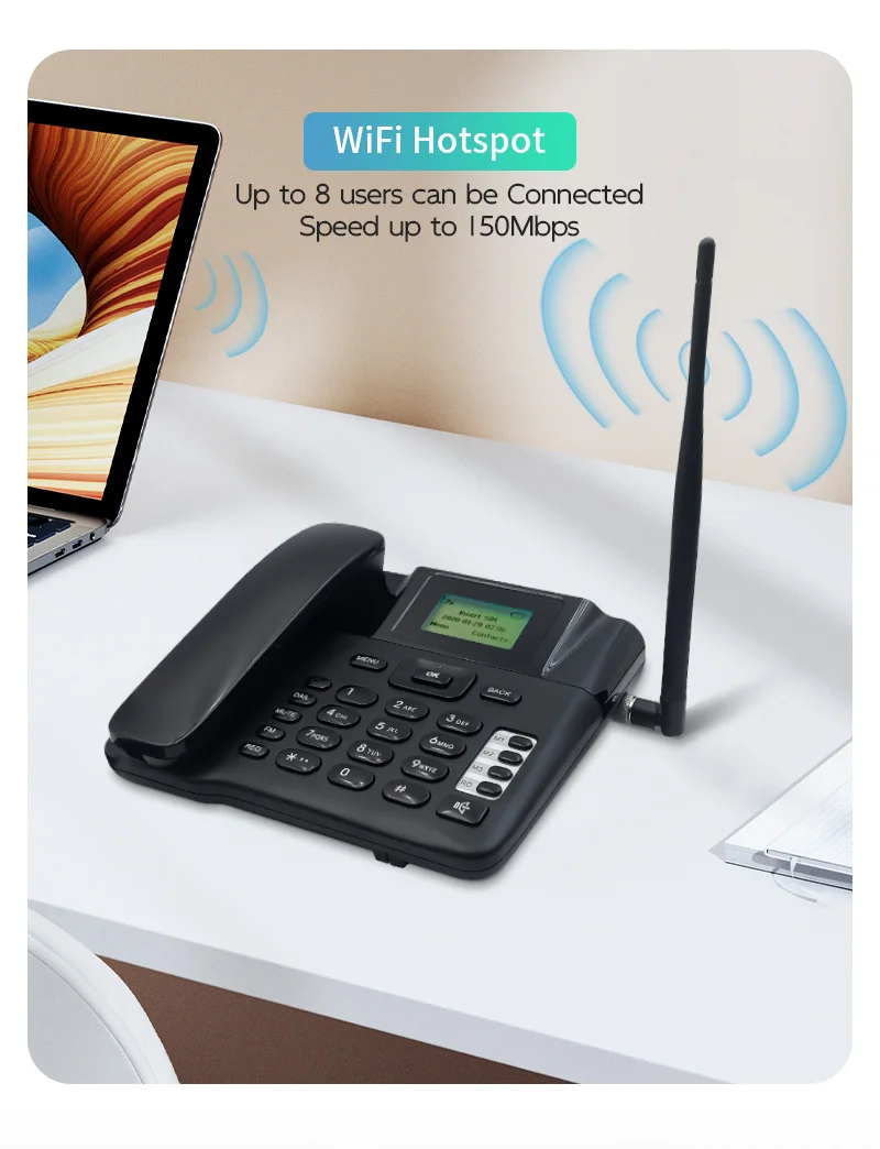 Cheap Telephone Gsm Fixed Wireless Terminals Landline 4g Cordless Land Line Phones Cordless ...