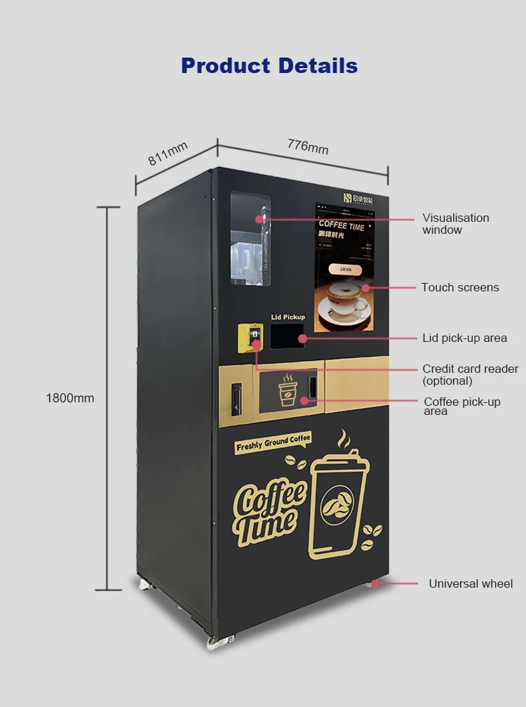 IMT Freshly Ground Coffee Vending Machine - Card Operated
