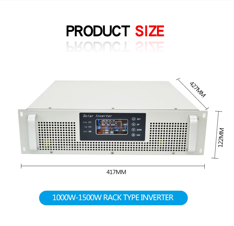 Hybrid Solar System Inverter/charger 6kw 48v Dc 230v Ac Mounted Rack ...