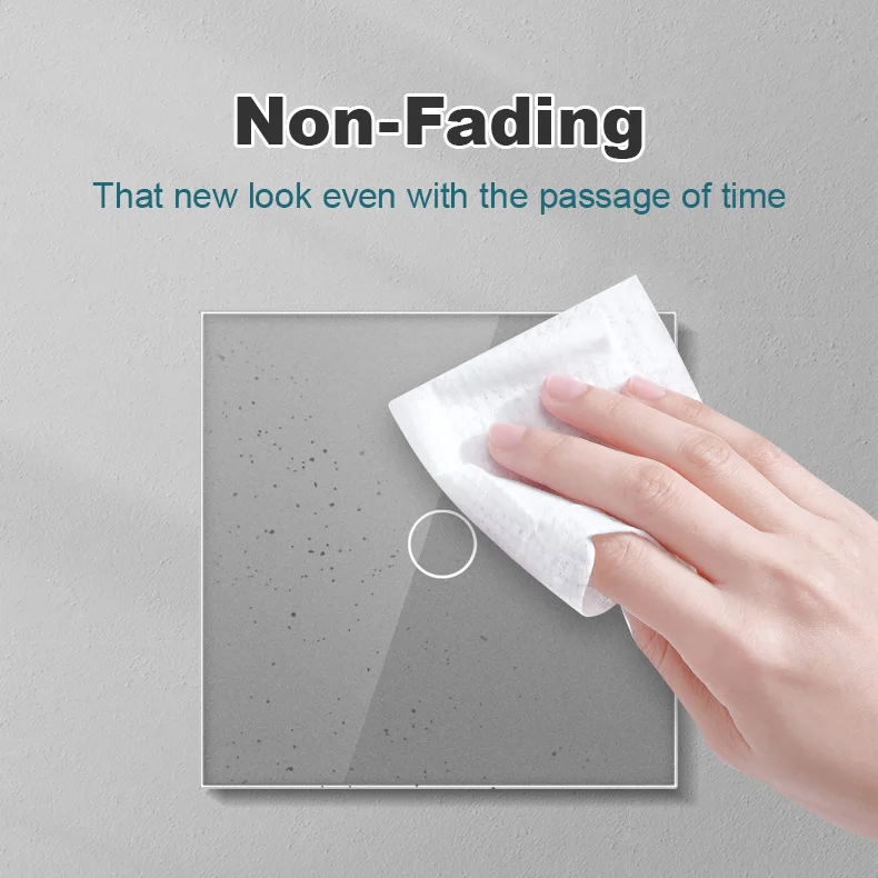 White Touch Switch,Crystal Glass Panel,Wall Switch,Touch Control Switch ...