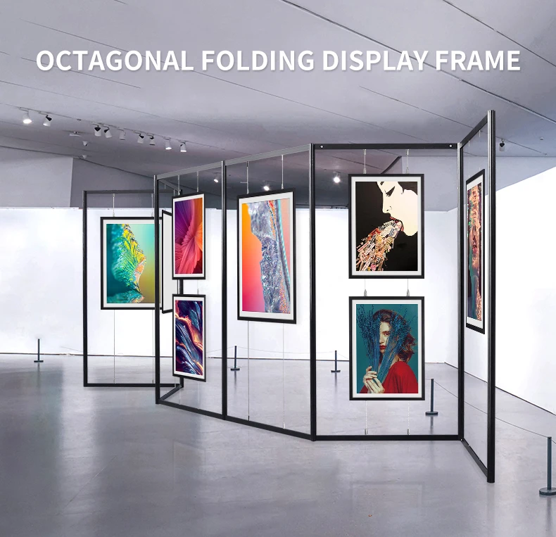 Modular Art Gallery Display Board - Movable Folding Partition