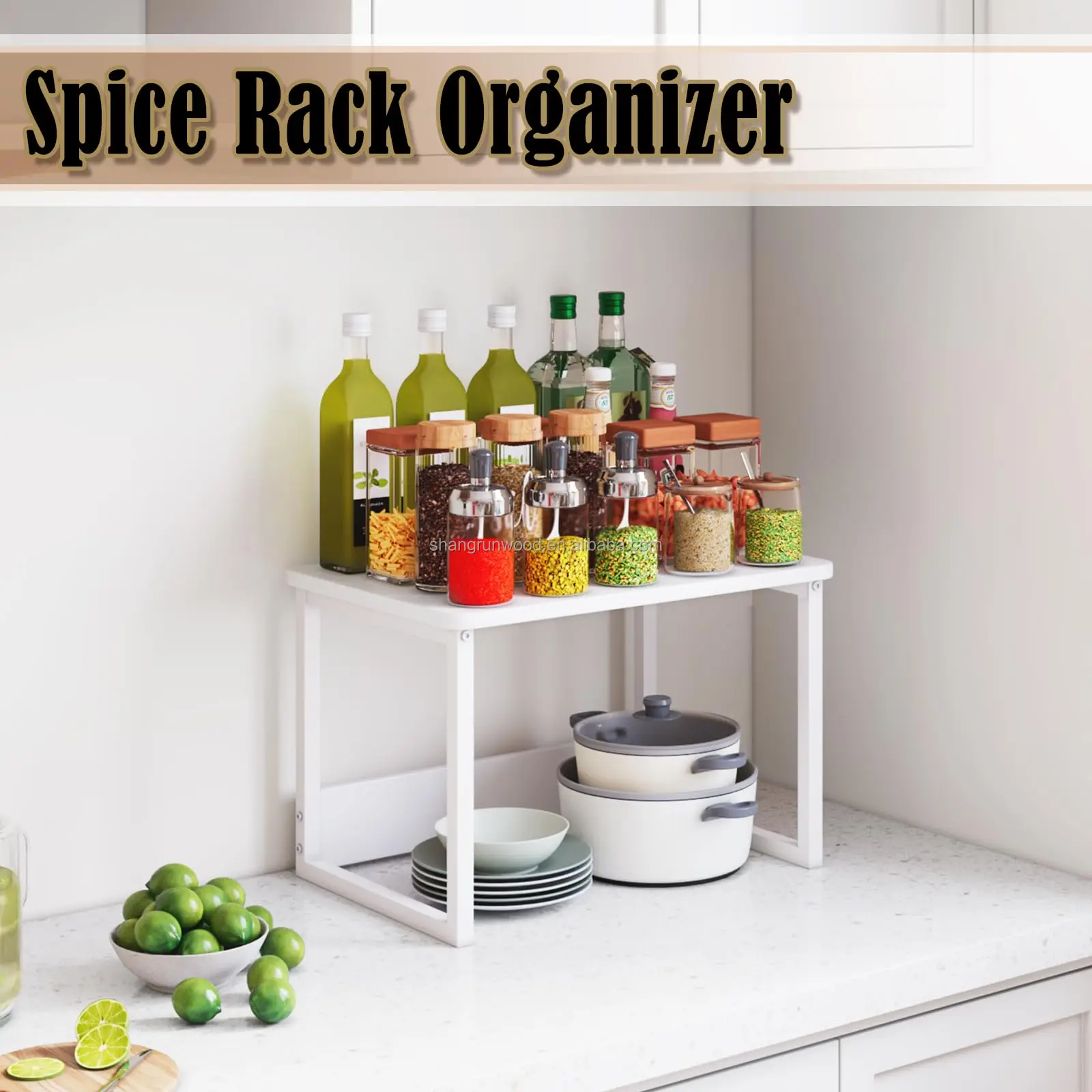 Large Spice Racks Counter Shelf Microwave Oven Rack Dish Drying And ...