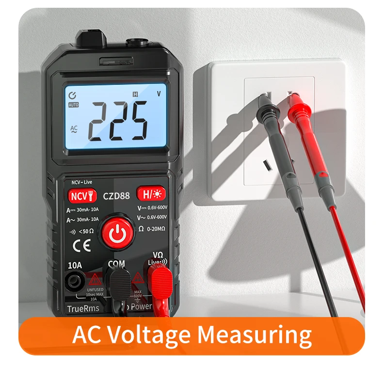 CZD88 Digital Multi Tester - Full Auto Range & Rechargeable