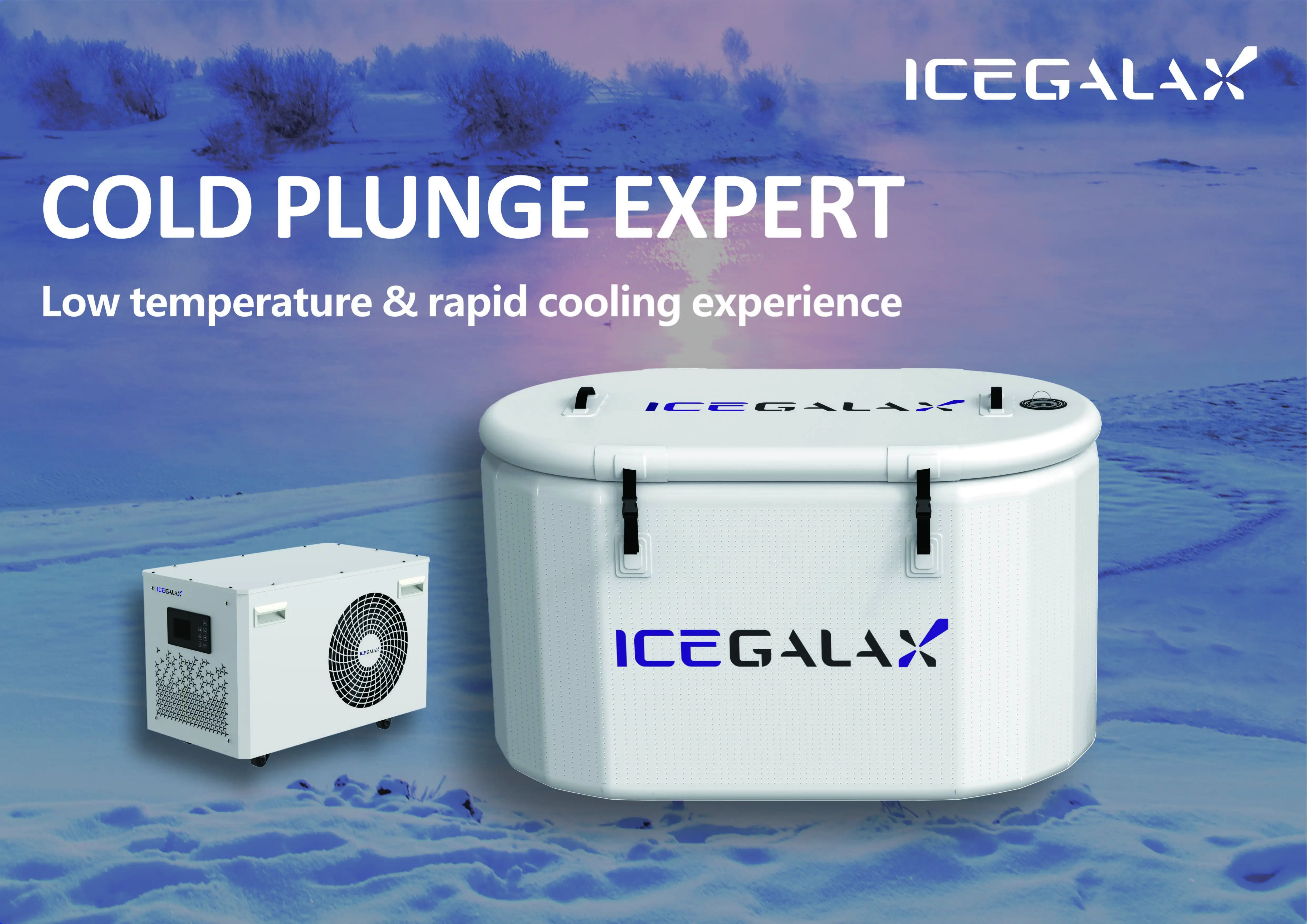 ICEGALAX Ice Bath Tub - Portable and Durable Recovery Tool