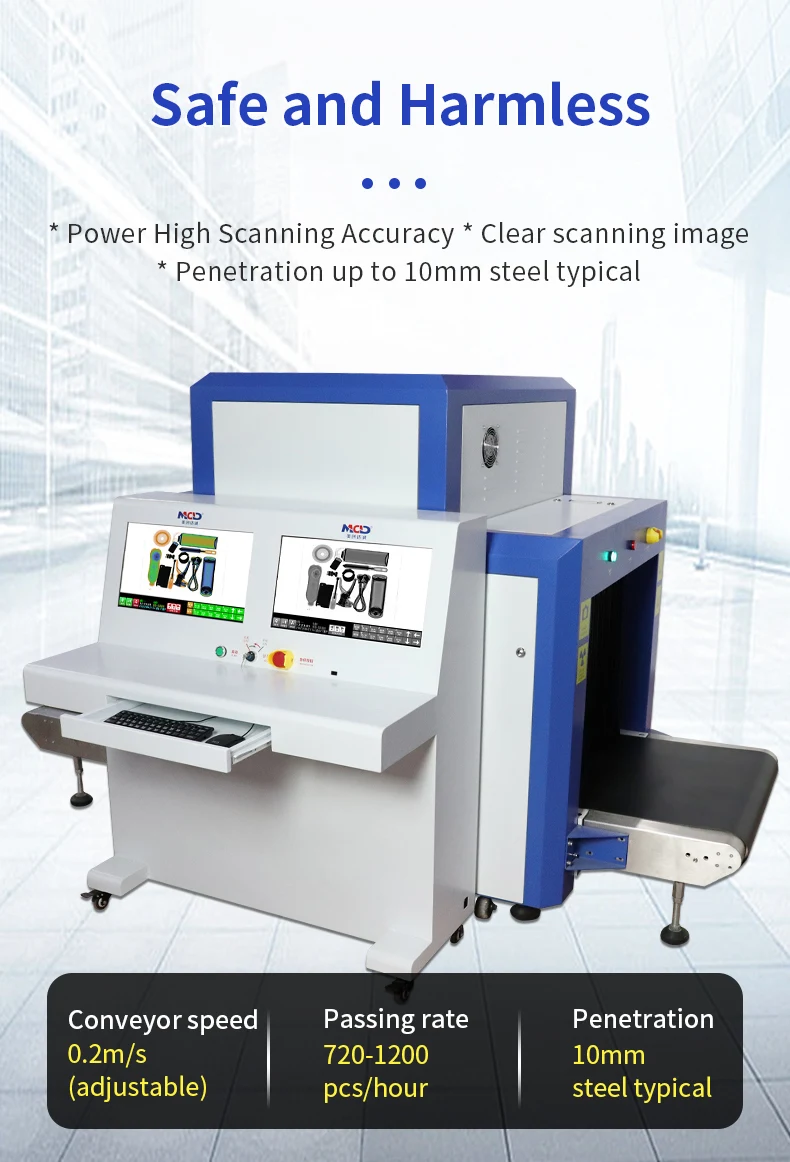 Public Traffic System Subway Airport Baggage Scanner Mcd-8065 - Buy ...