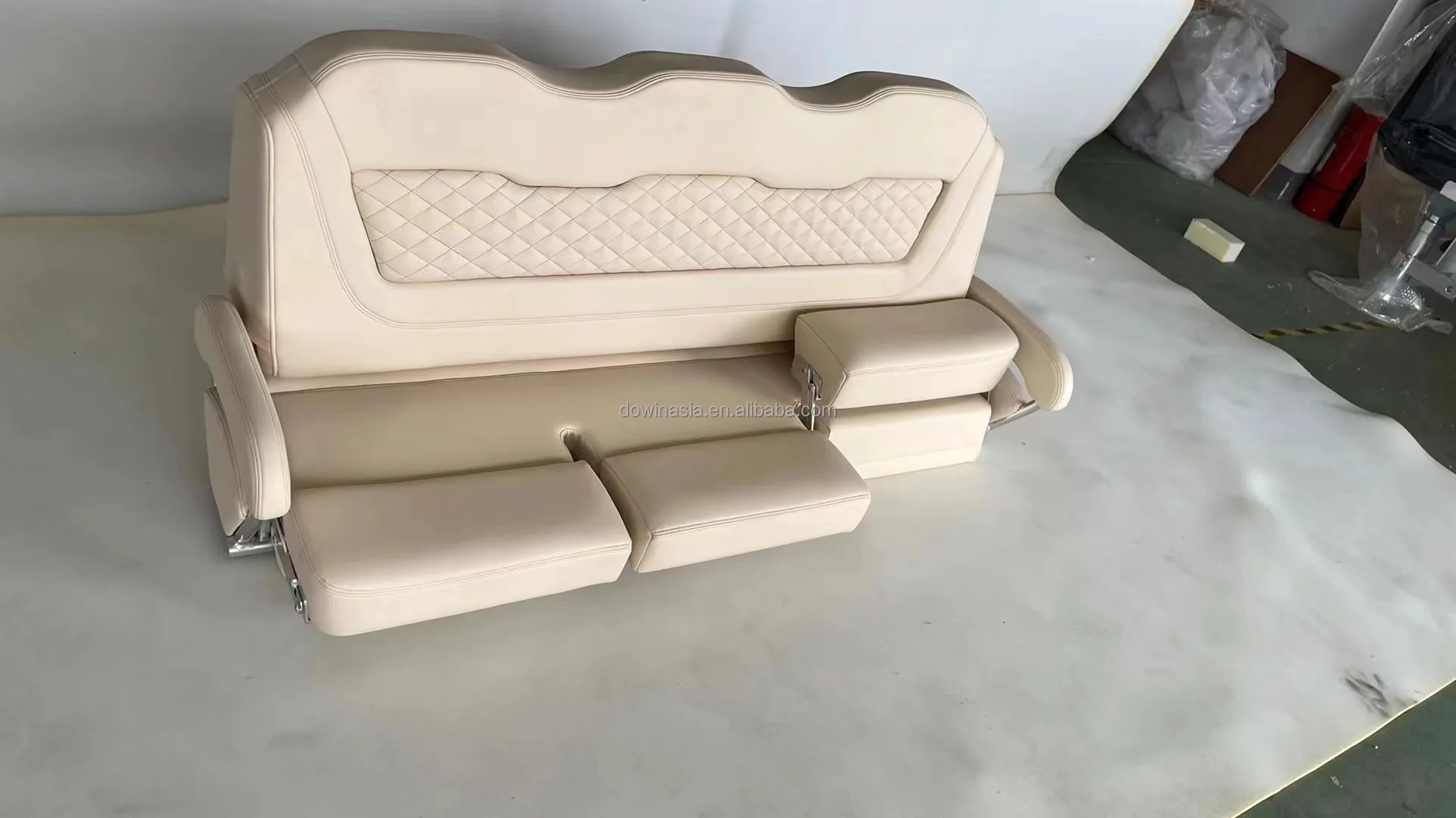 Dowin Customized Color Yacht Deluxe 3-seater Bench Seat Foldable Marine ...