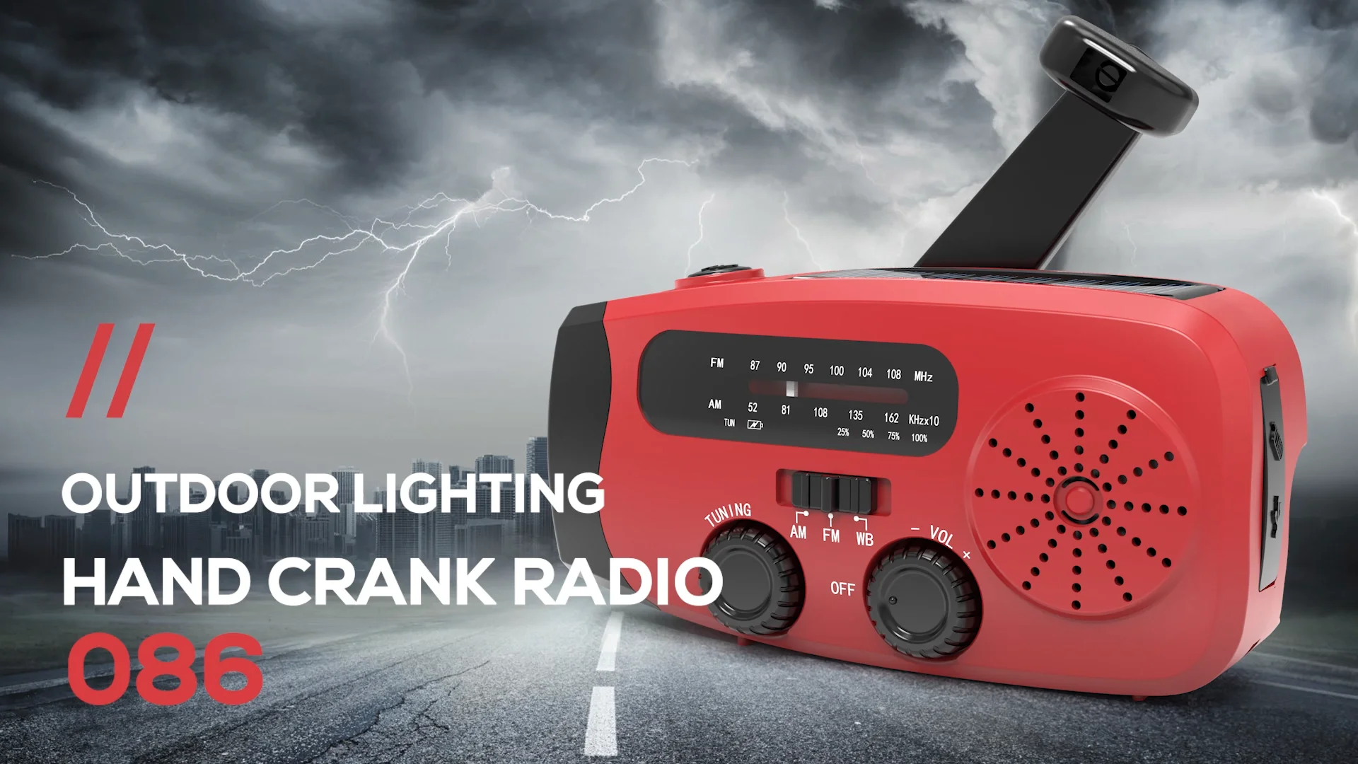 Emergency Survival Solar Products Kit Weather Radio Hand Crank Self ...