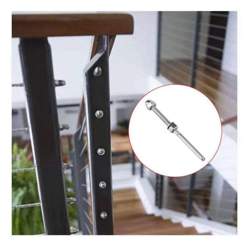 316 Stainless Steel Cable Railing Kit For 1/8 Inch Cable Railing ...